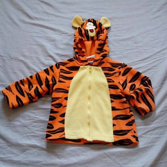 Disney | Shirts & Tops | Disney Size 2 Month Tigger Fleece Hoodie ...